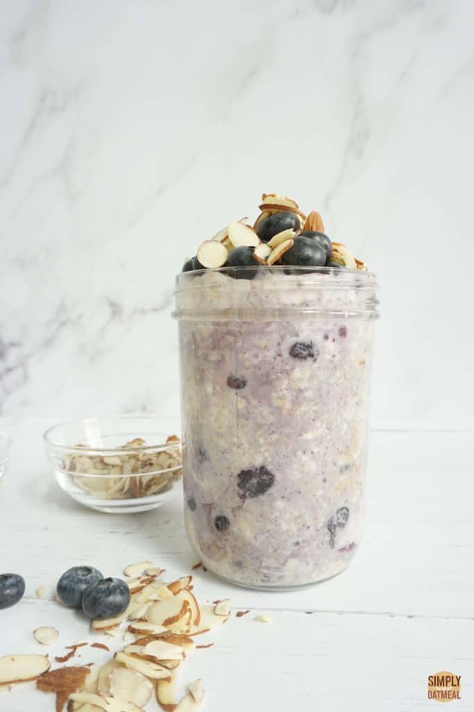 Blueberry Almond Overnight Oats – Simply Oatmeal Blueberry Almond Overnight Oats – Simply Oatmeal