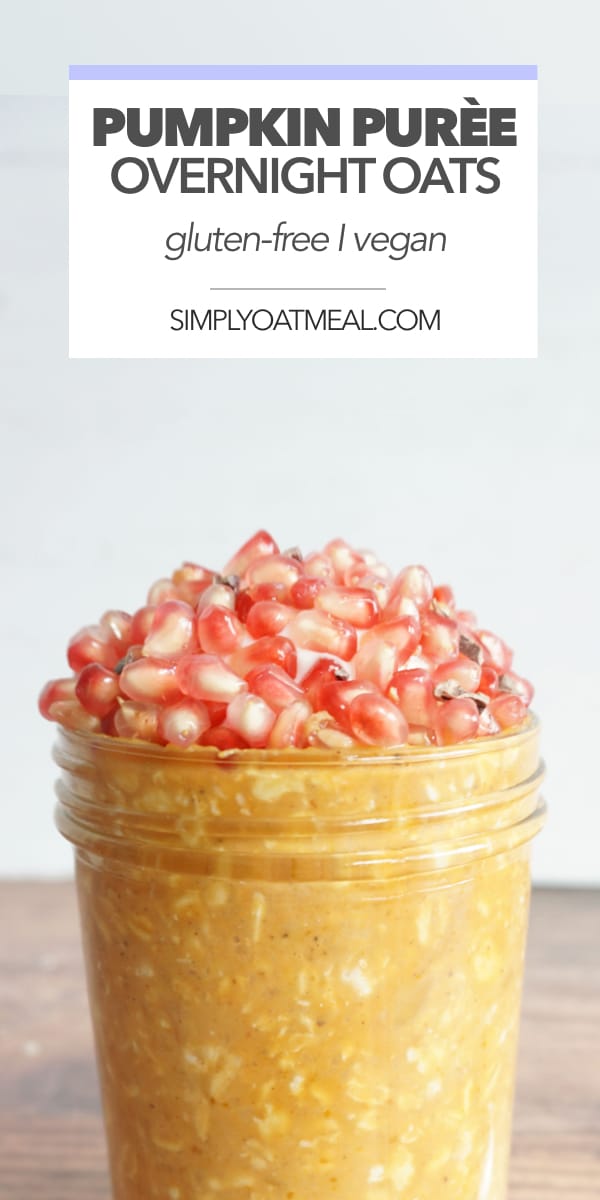 Pumpkin Puree Overnight Oats - Simply Oatmeal