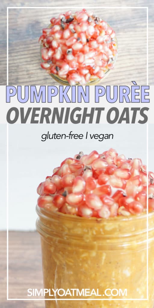Pumpkin Puree Overnight Oats - Simply Oatmeal