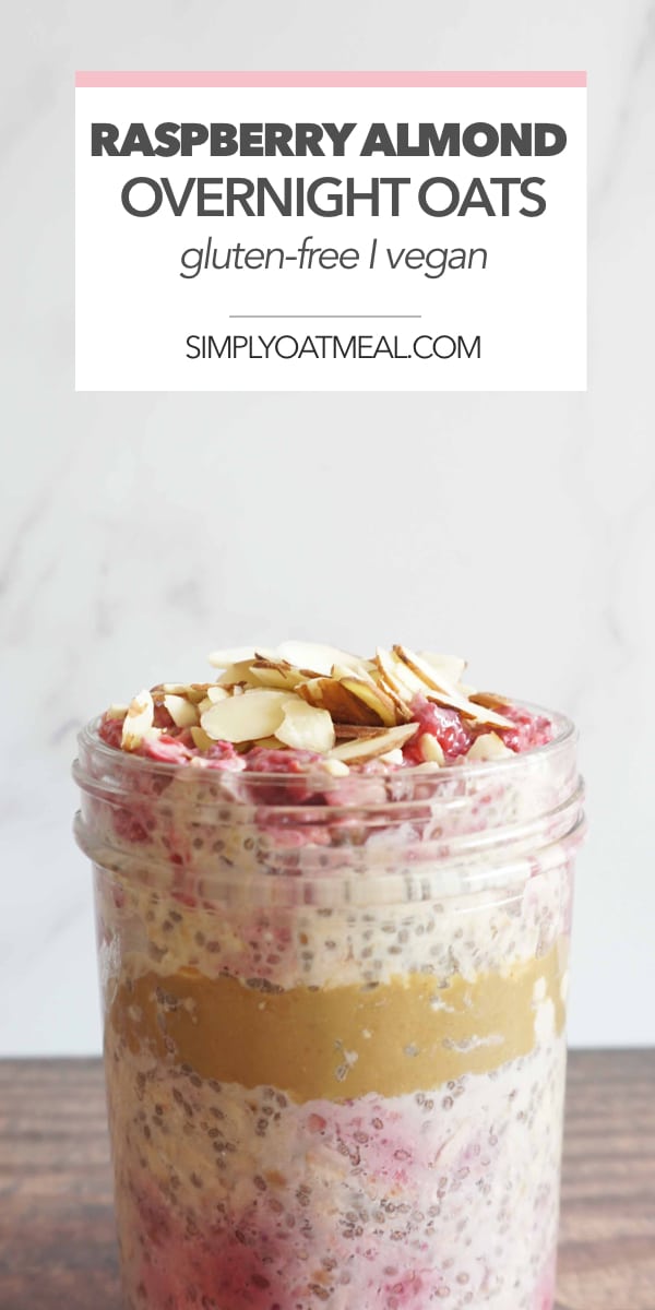 Raspberry Almond Overnight Oats - Simply Oatmeal Raspberry Almond Overnight Oats - Simply Oatmeal