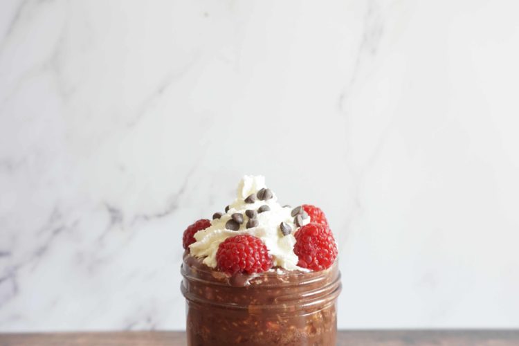Raspberry Chocolate Overnight Oats – Simply Oatmeal