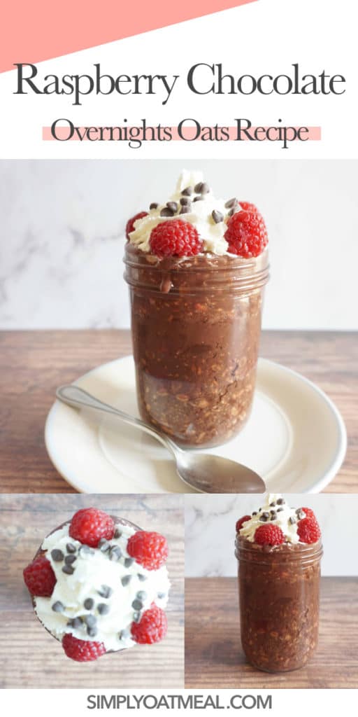Raspberry Chocolate Overnight Oats - Simply Oatmeal