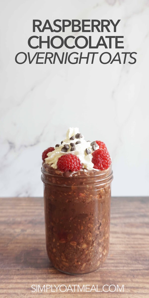 Raspberry Chocolate Overnight Oats - Simply Oatmeal