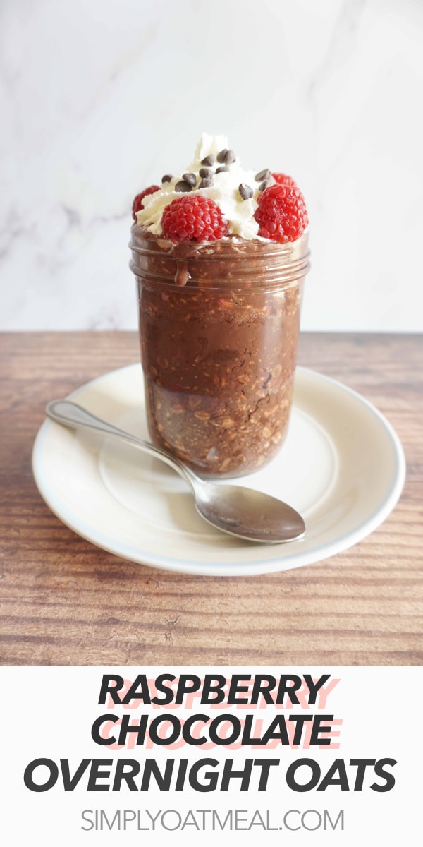 Raspberry Chocolate Overnight Oats - Simply Oatmeal