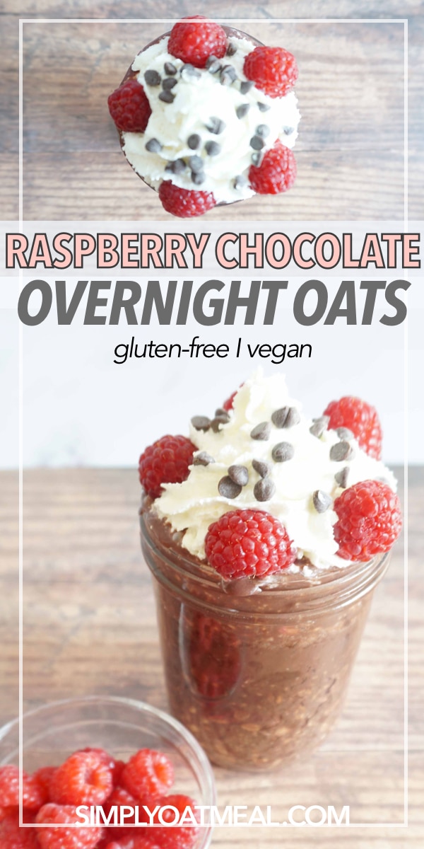 Raspberry Chocolate Overnight Oats - Simply Oatmeal