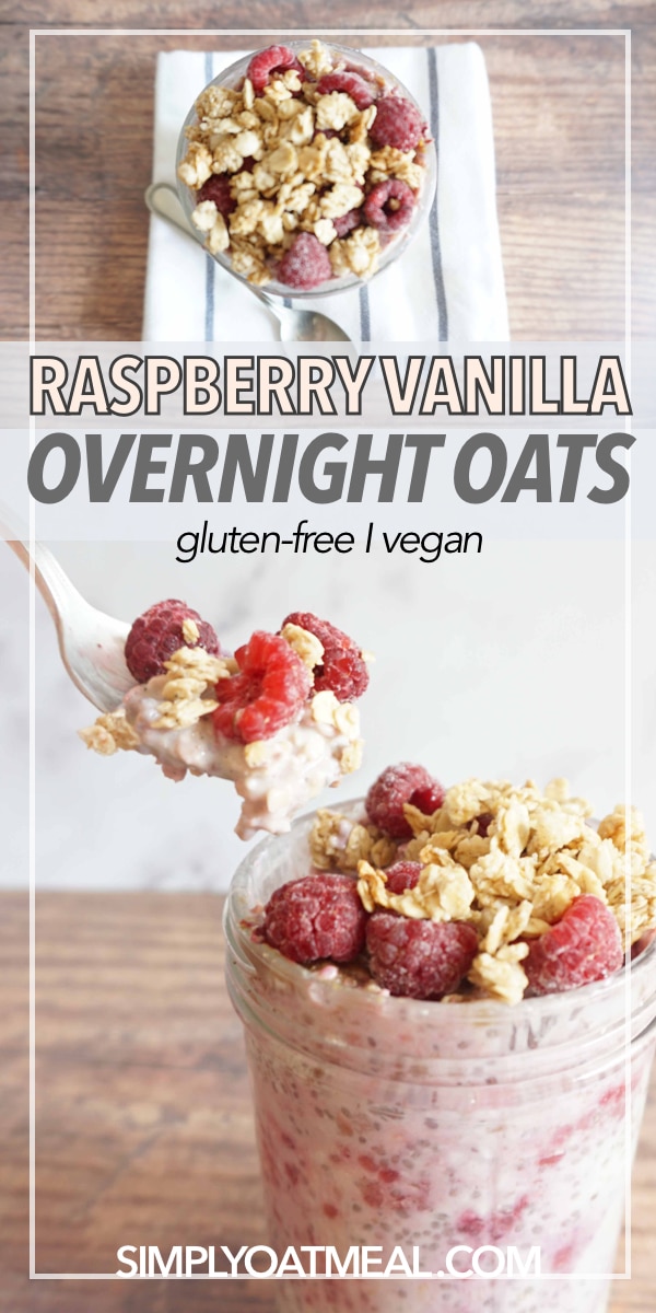 Raspberry Vanilla Overnight Oats - Simply Oatmeal Raspberry Vanilla Overnight Oats - Simply Oatmeal