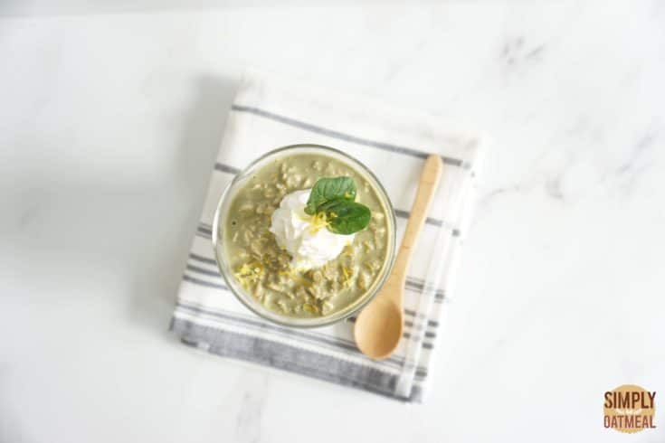 Green Tea Lemonade Overnight Oats - Simply Oatmeal