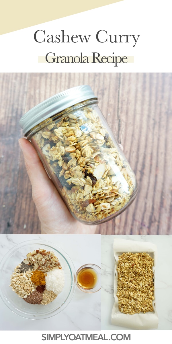 Cashew Curry Granola - Simply Oatmeal