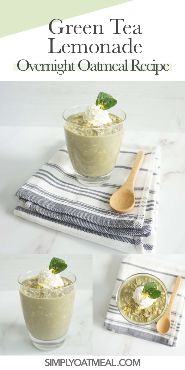 Green Tea Lemonade Overnight Oats - Simply Oatmeal