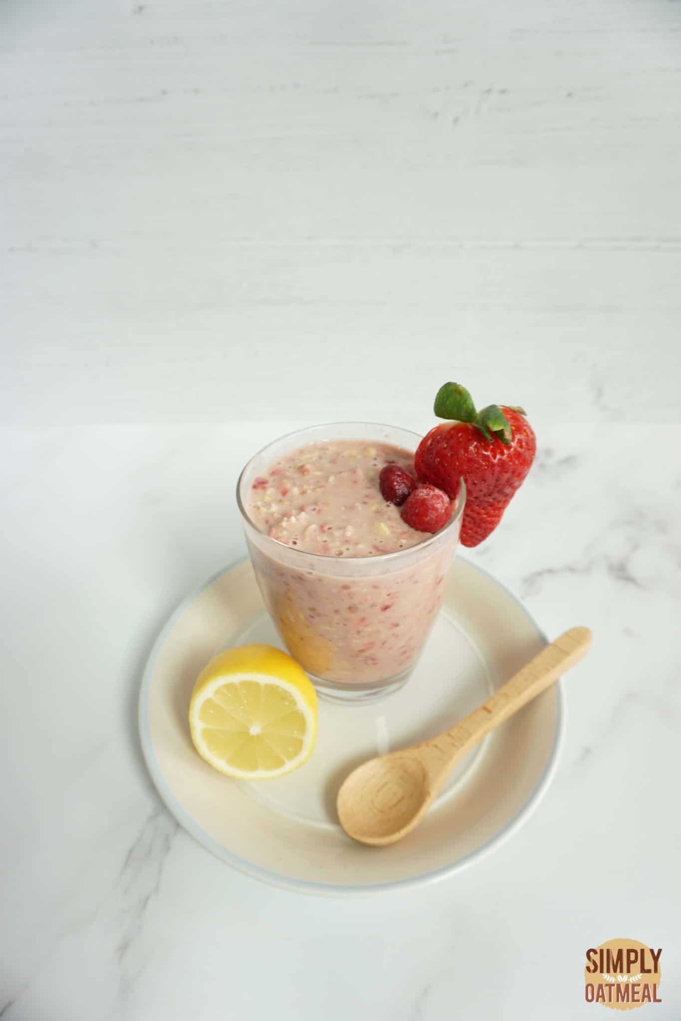Pink Lemonade Overnight Oats - Simply Oatmeal