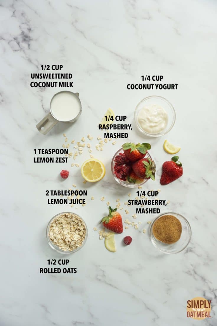 Pink Lemonade Overnight Oats - Simply Oatmeal