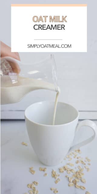 How To Make Oat Milk Creamer (Oat Cream) - Simply Oatmeal
