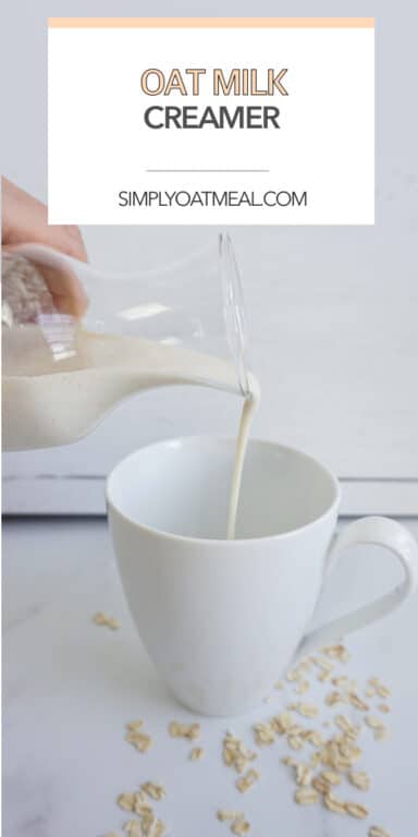 How To Make Oat Milk Creamer (Oat Cream) - Simply Oatmeal
