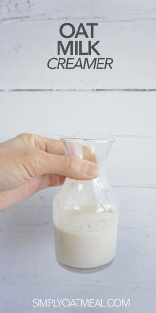 How To Make Oat Milk Creamer (Oat Cream) - Simply Oatmeal